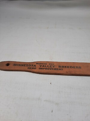 Vintage Minnesota Valley Breeders Herd Improvement stick | eBay