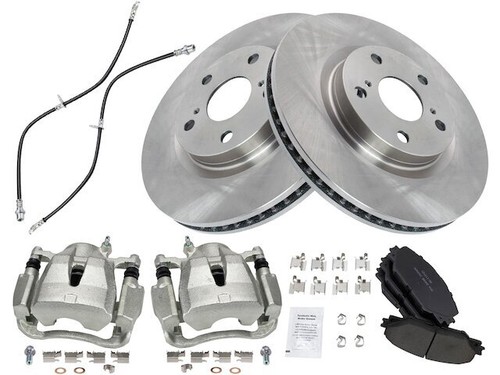 For 2009-2013 Toyota Matrix Brake Pad Rotor and Caliper Set Front ...