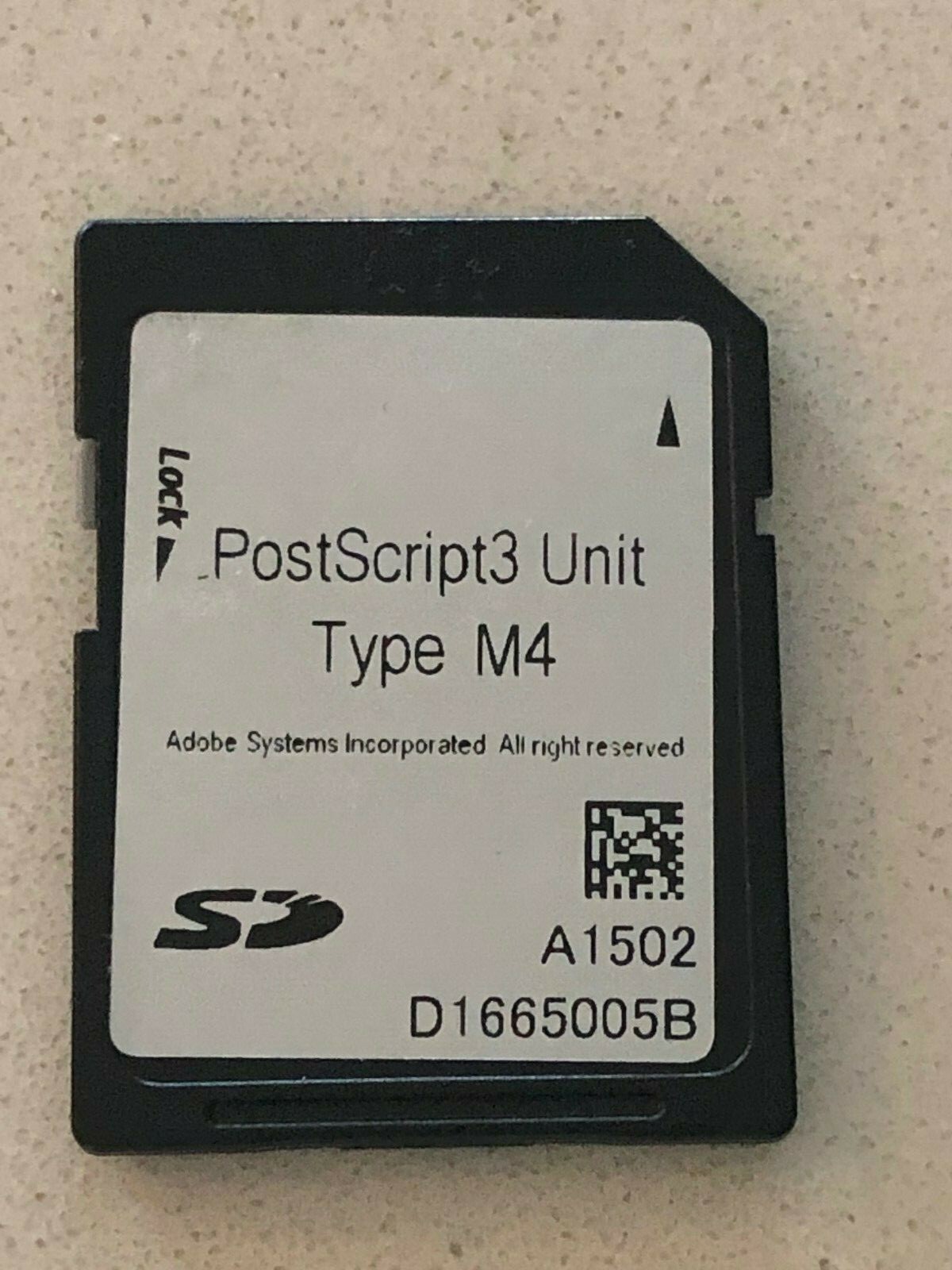 Ricoh+Savin+Lanier+Postscript3+Unit+Type+M4+SD+Card for sale online | eBay