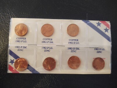 1982-P Copper Small Date Lincoln Penny 1982 7 Penny Set | eBay