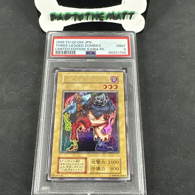 YuGiOh Three-Legged Zombies Secret Ultra Rare PSA 9 Japanese LIMITED ...