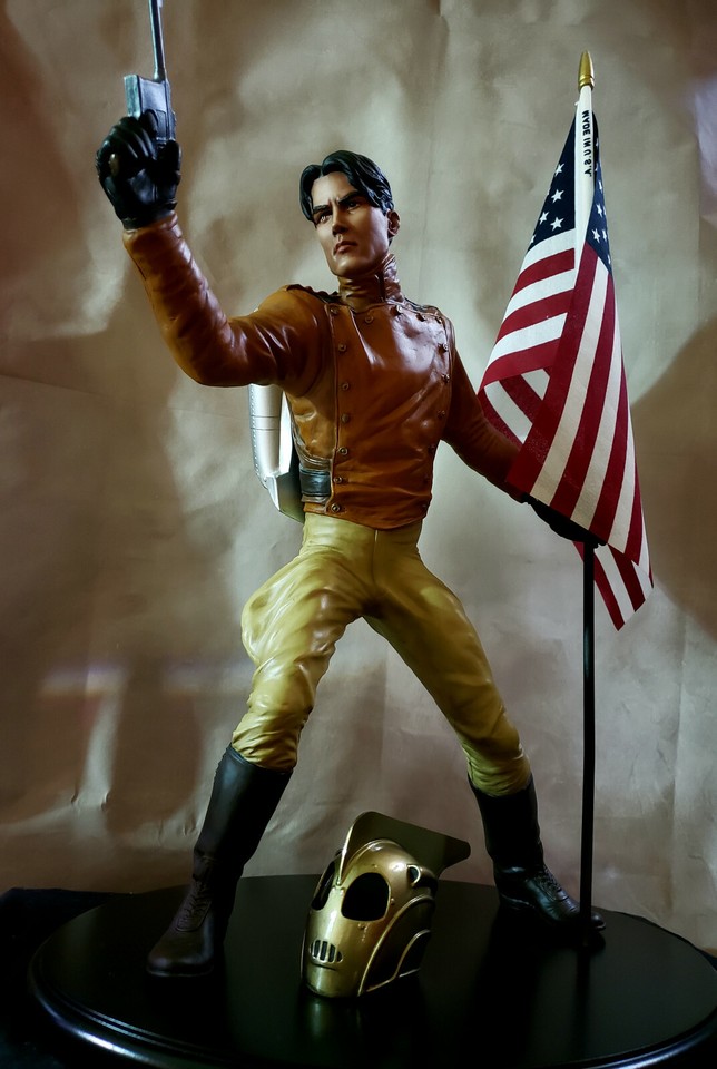 1991 The ROCKETEER Premium Figure custom STATUE One of a Kind Rare FIT ...