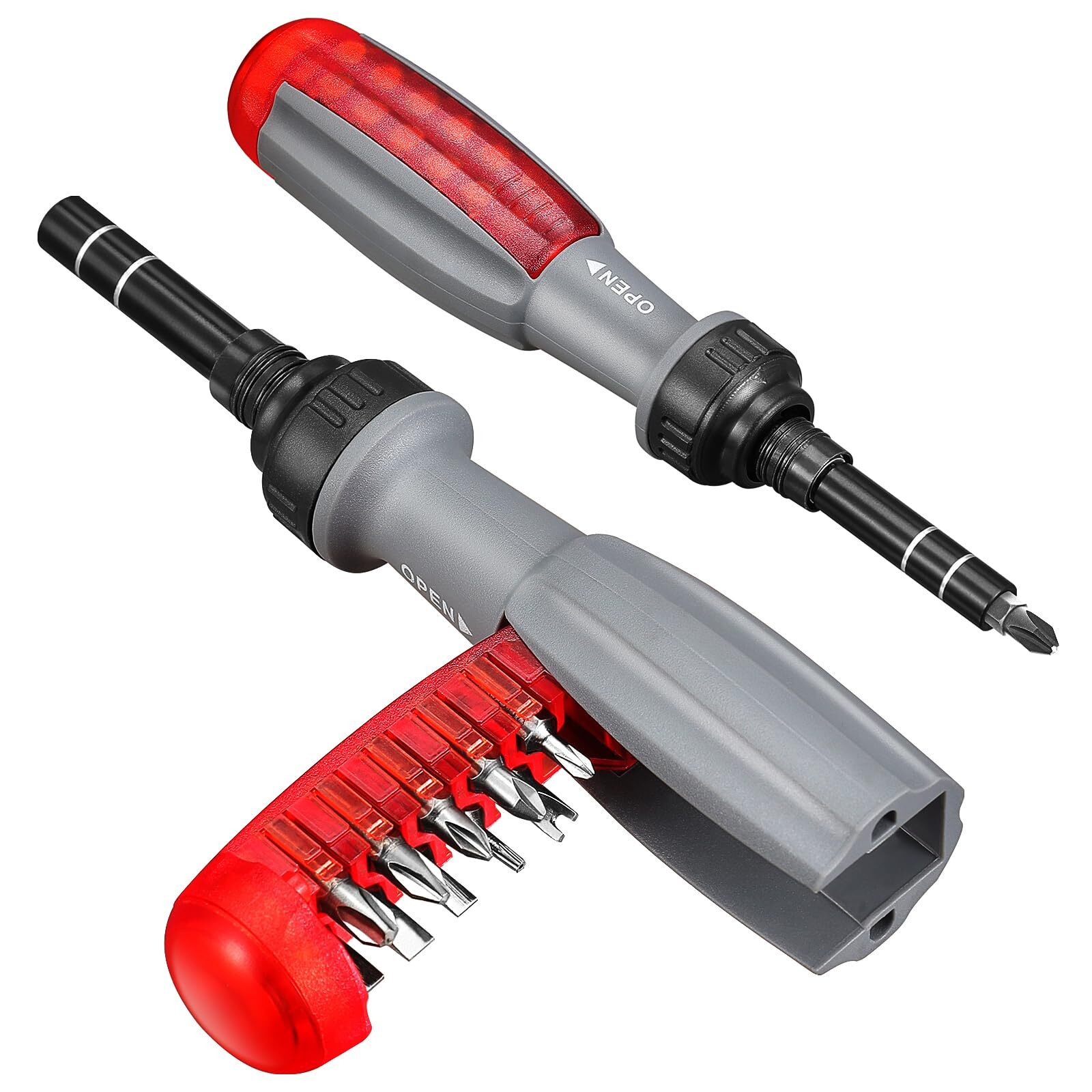 Ratcheting Screwdriver - 11 in 1 Multifunctional Combination Set ...