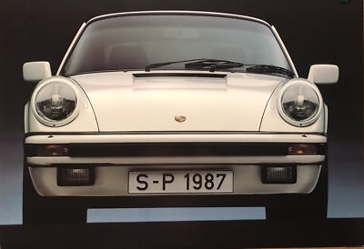 PORSCHE 911 Front Shot (White)Stunning! Car Poster!Very High Quantity ...