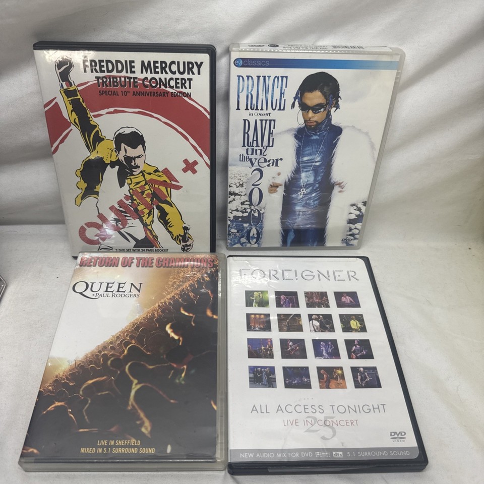 Lot of 19 Concert DVDs Classic rock of the 80s and 90s music scene | eBay