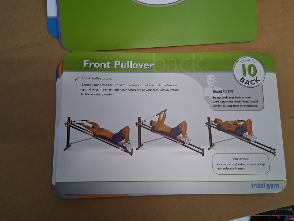 Total Gym Training Deck Illustrated Exercise Cards 1-86 | eBay