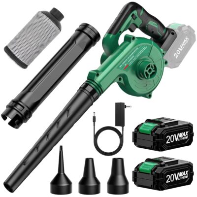 K I M O. Cordless Leaf Blower Vacuum Combo 4 in 1, 3 Nozzles &3 Modes ...