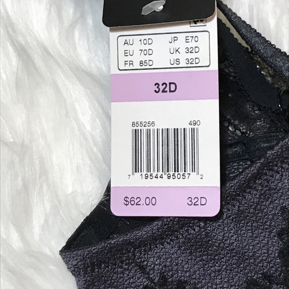 Wacoal Women's Lace Affair Underwire Luxury Sexy Bra Black New $62 Size ...