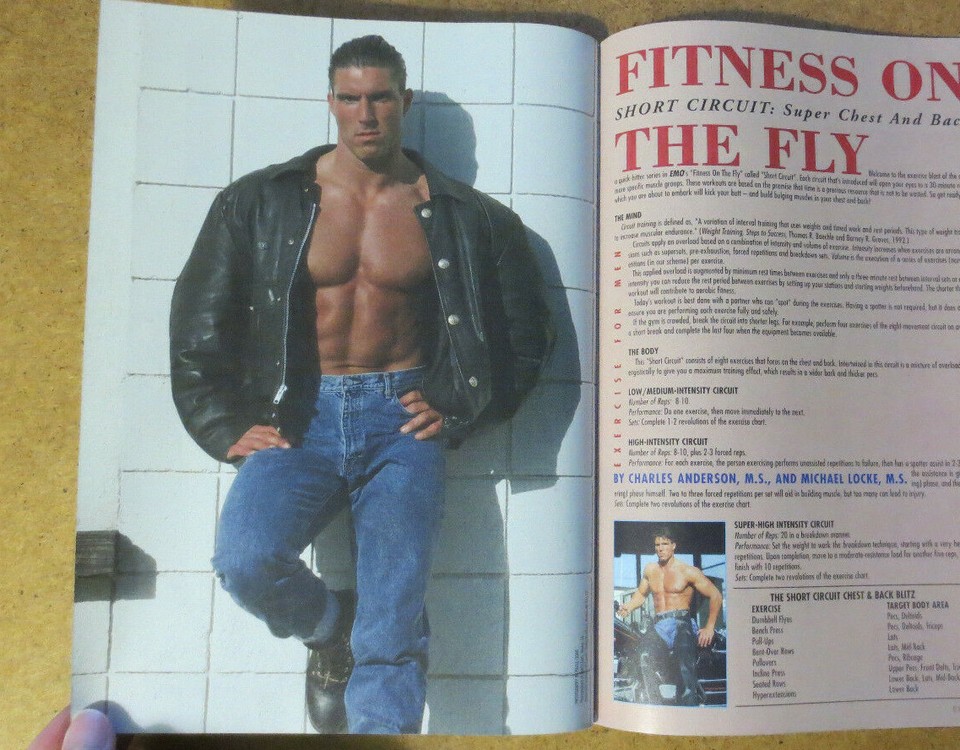 EXERCISE Men MAGAZINE Shirtless Male Workout Beekcake Jocks Abs Legs ...