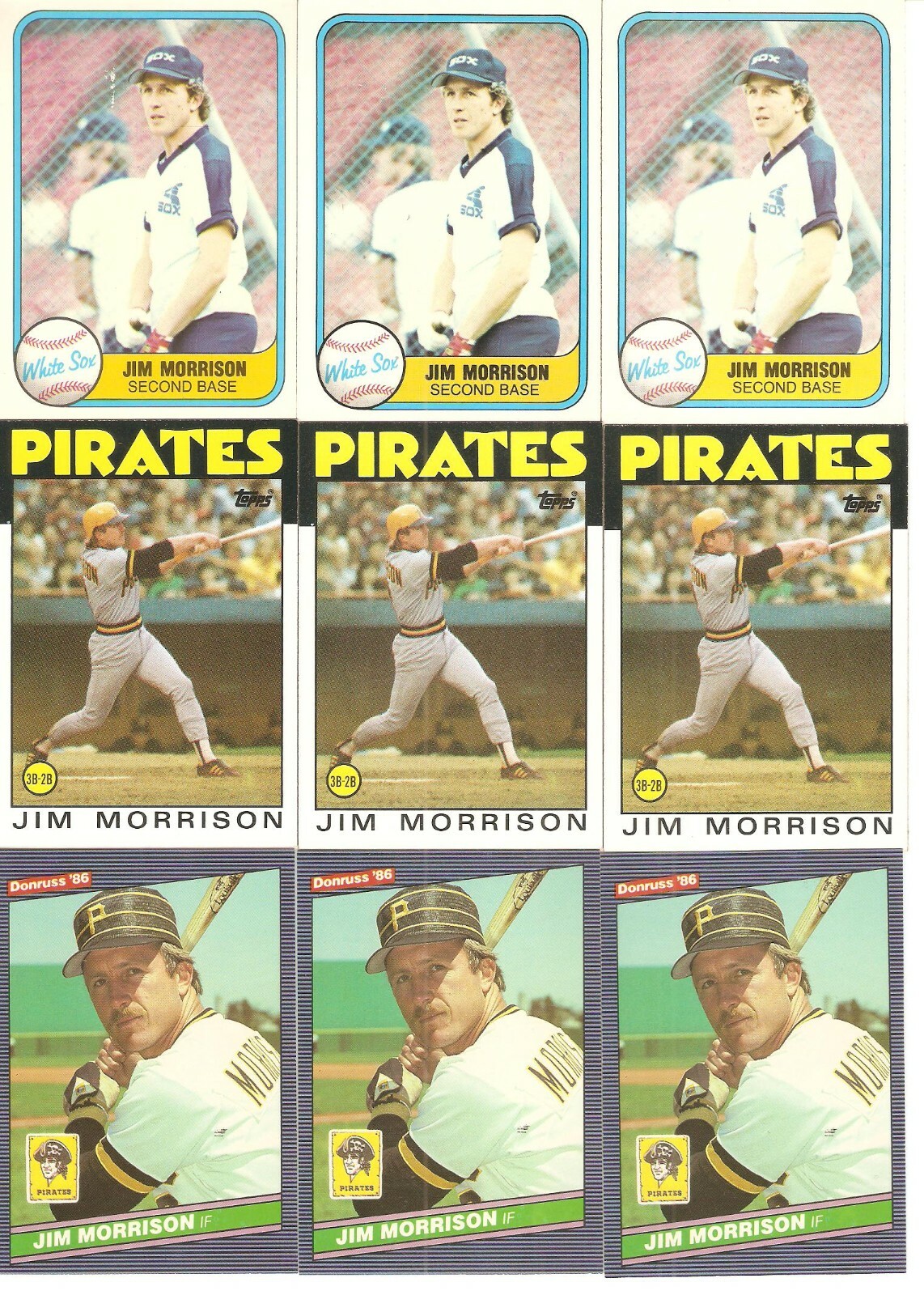 18 CARD JIM MORRISON BASEBALL CARD LOT 515 | eBay