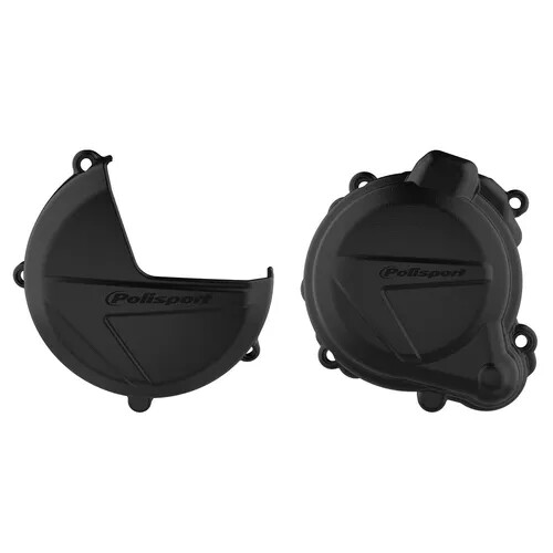 Polisport Black Clutch Ignition Cover Guard Protector Kit Husqvarna ...