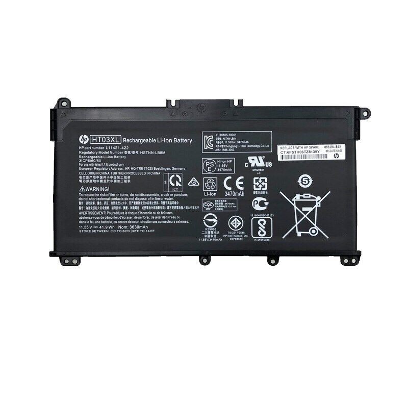 US Genuine HT03XL Battery HP Pavilion L11421-2C2 L11119-855 15-CS 15-DA ...