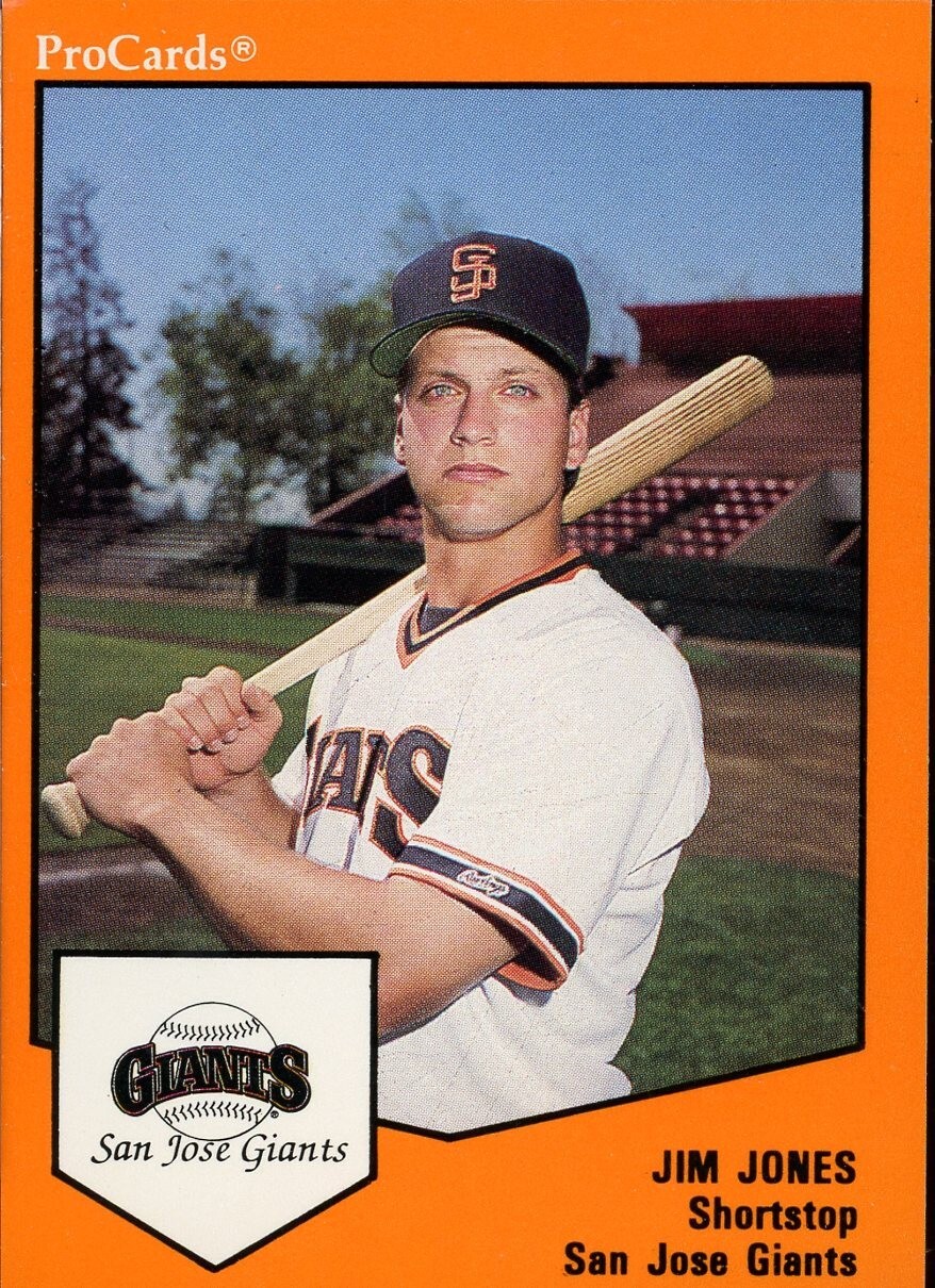 1989 ProCards San Jose Giants JIM JONES RC GIANTS PADRES | eBay