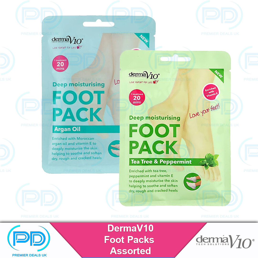 Derma V10 Tea Tree and Peppermint Deep Moisturising Foot Pack for sale ...