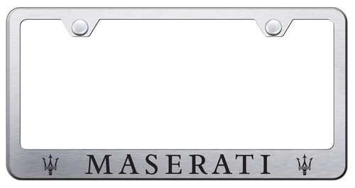"MASERATI" License Plate Frame, Custom Made of Chrome Plated Metal | eBay