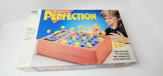 Perfection Board Game 2006 Milton Bradley 100 Complete Works for sale ...