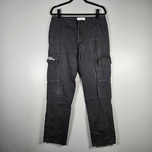 Automobili Lamborghini Mens Black Cargo Work Pants Si… - Gem