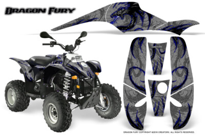 POLARIS TRAILBLAZER SCRAMBLER GRAPHICS KIT CREATORX DECALS DRAGON FURY ...