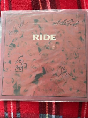 Ride 1990 fully signed Ride vinyl EP Creation Records shoegaze | eBay UK