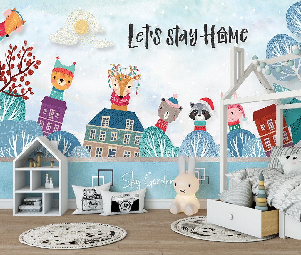 3D Bunte Tiere ZHUC6634 Tapete Wandbild Fototapete Abnehmbarer Ann | eBay