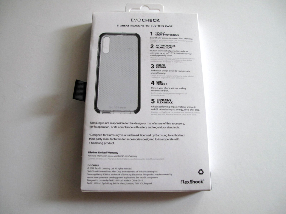 Tech21 Evo Check Slim Case for Samsung Galaxy A50 - Smoke/Black | eBay