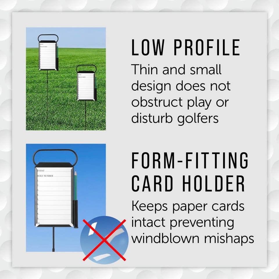 Golf Long Drive and Closest to the Pin Marker Kit - 4 Pack - Metal Golf ...