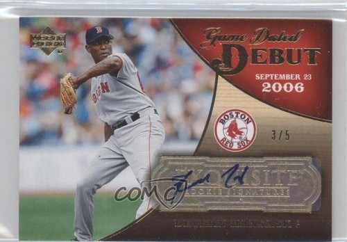 2007 Exquisite Rookie Signatures Game Dated Debut Gold /5 Devern ...
