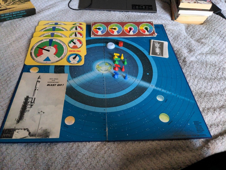 Waddington's 1969 Vintage Board Game Blast-Off | eBay UK