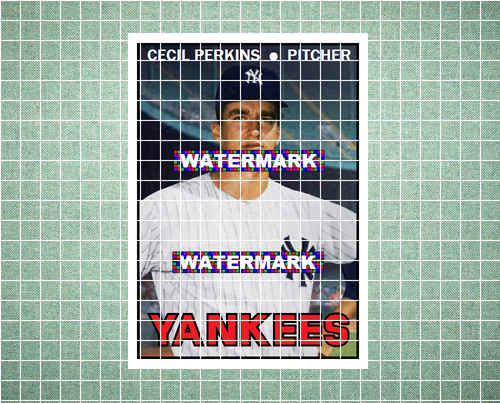 Cecil Perkins New York Yankees 1967 Style Custom Baseball Art Card | eBay