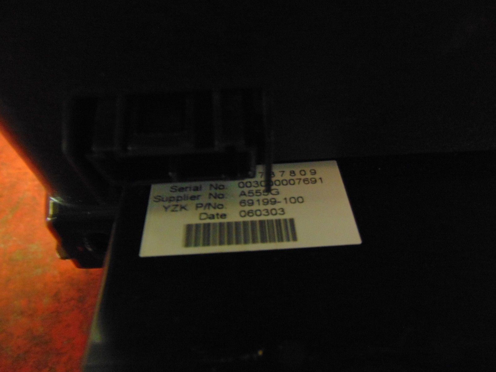 06 05 07 Volvo S40 heater temperature climate control switch unit panel ...