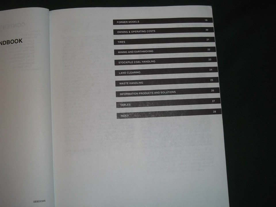 CAT CATERPILLAR PERFORMANCE HANDBOOK EDITION 35 35TH BOOK MANUAL 2004 ...