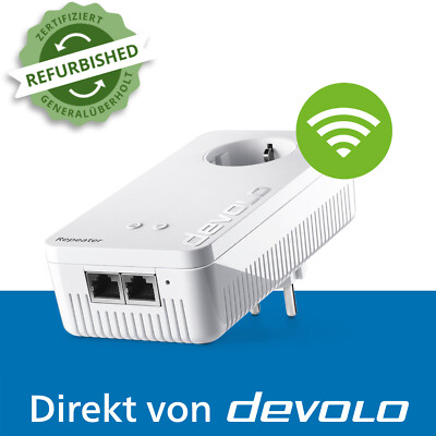 devolo WiFi Repeater+ ac WLAN Verstärker 1200 Mbps 2x LAN-Port WiFi Booster | eBay.de