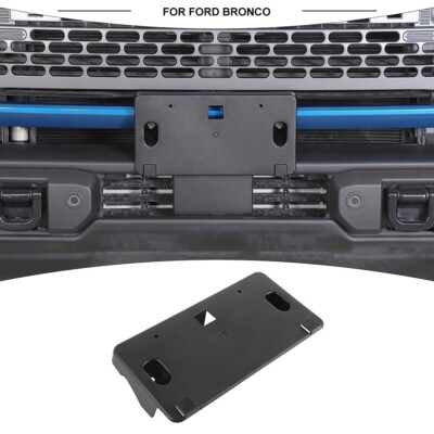 Black Front License Plate Holder Bracker Base Trim Cover for Ford ...