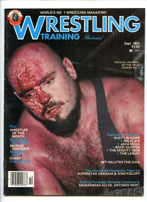 WRESTLING TRAINING ILLUSTRATED 9/76 IVAN KOLOFF RIC FLAIR JAVA RUUK ...
