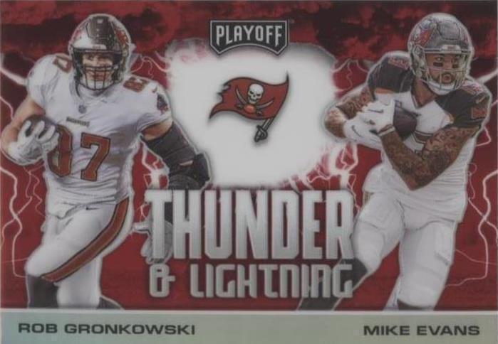 2020 Panini Playoff - Thunder and Lightning Mike Evans, Rob Gronkowski ...