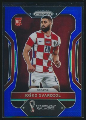 JOSKO GVARDIOL 2022 PRIZM WORLD CUP #59 BLUE PRIZM ROOKIE RC 210/299 ...