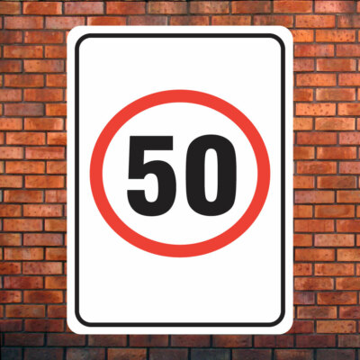SPEED LIMIT 50KPH SIGN VARIOUS OPTIONS | eBay Australia