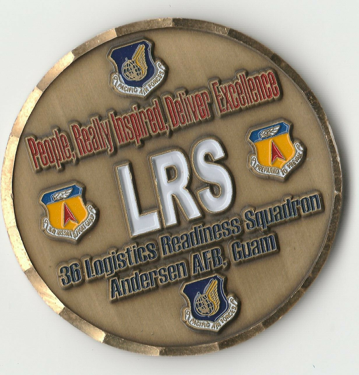 36th Logistics Readiness Squadron Andersen AFB Guam Challenge Coin 2 ...