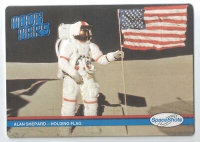 Alan Shepard - Holding Flag - 1991 SpaceShots Card #13 Moon Mars Mint ...