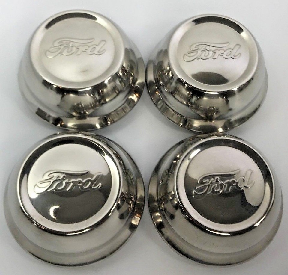 Set (5) Stainless Steel Center Hubcaps for 1928 1929 Ford Model A ...