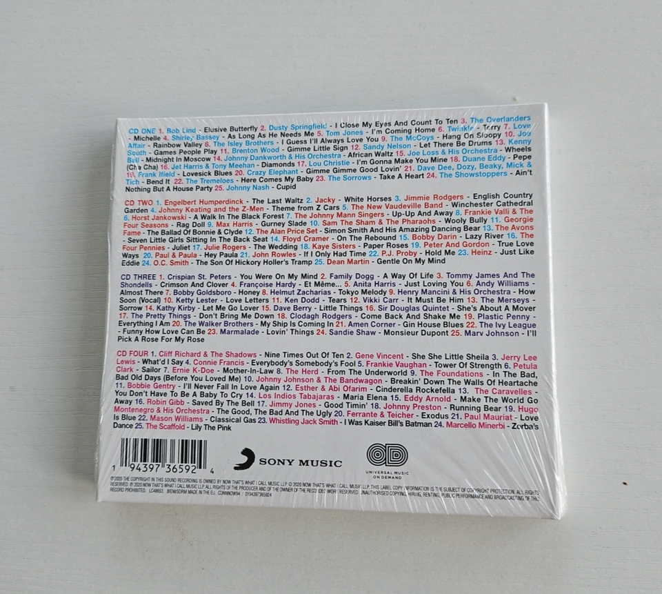 Various - Now 100 Hits : Forgotten 60s (4 x CD 2020) * NEW & SEALED ...