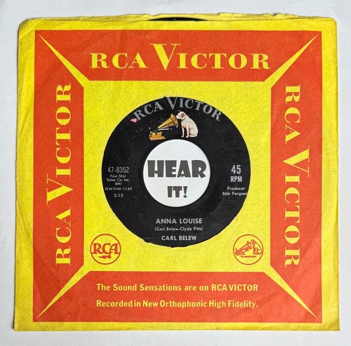 Melodic Country Bopper Rockabilly 45 CARL BELEW Anna Louise /Before I ...