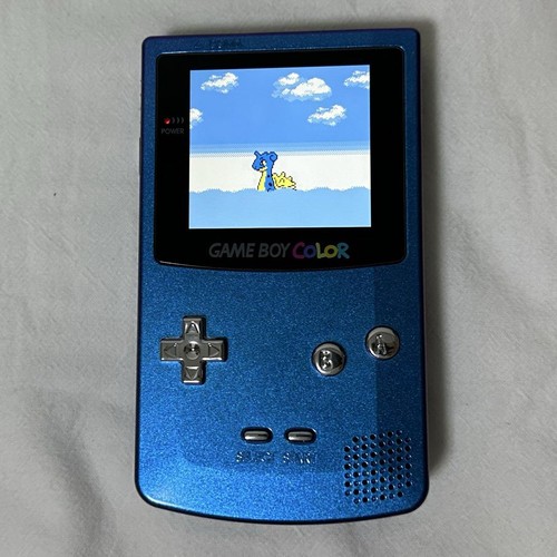 Game Boy Color IPS LCD Screen Mod Chameleon Blue Body Laminated Used | eBay