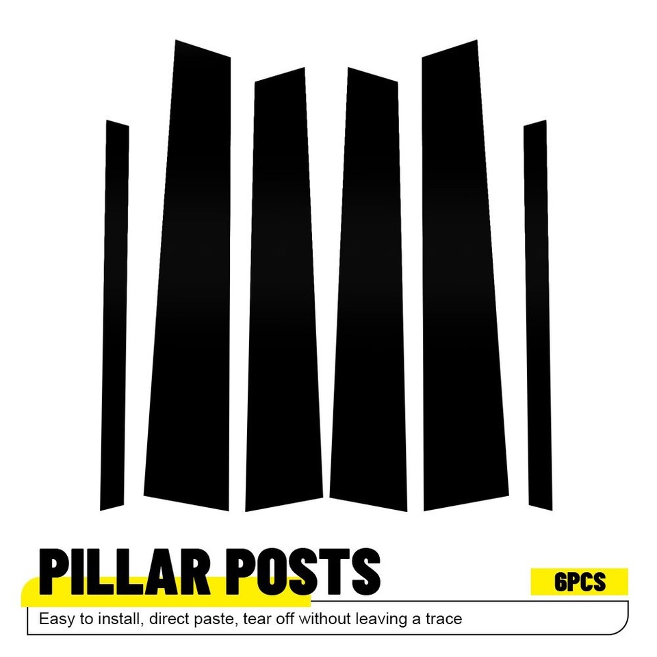 Decal Covers 6PCS Pillar Posts Black Fit For INFINITI G35 G37 2002-2013 ...