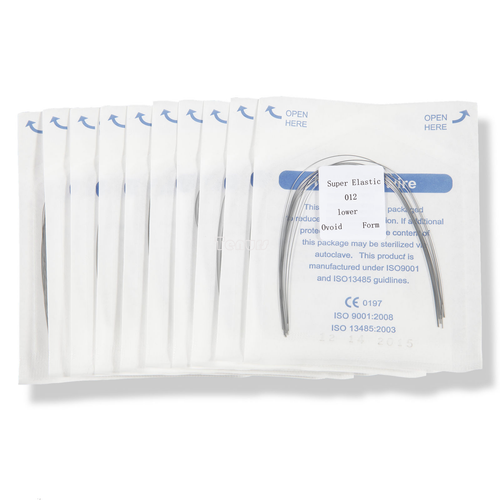 1000pc Dental Orthodontic Super Elastic Ovoid Form Niti Round Arch ...