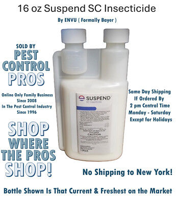 16 oz Suspend SC Pest Insecticide Control Bed Bug Flea Tick EtcNEW Envu ...
