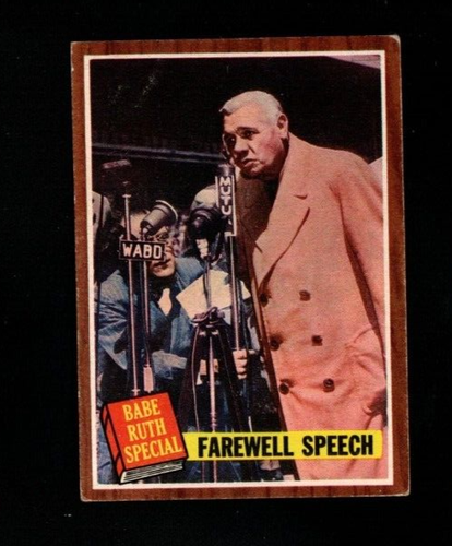 1962 Topps # 144 Babe Ruth Farewell Speech Vg-Ex | eBay