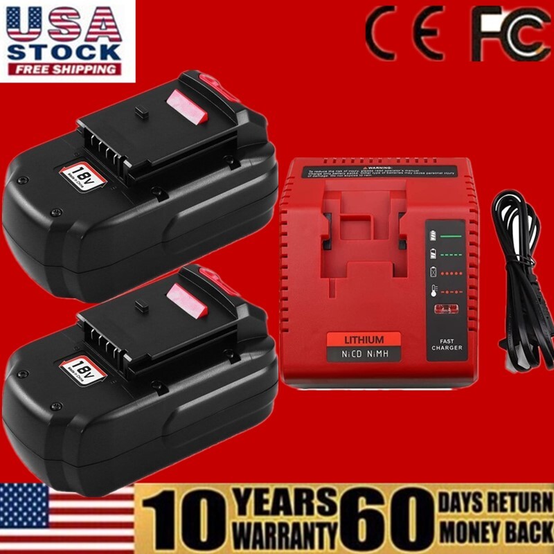 for Porter Cable 18 Volt PC18B Battery 18V PCMVC PCXMVC / Charger ...