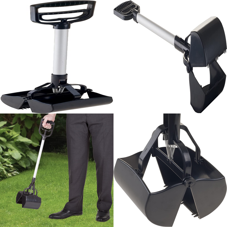 Large Dog Pooper Scooper Pet Waste Scoop Clean Poop XL Long Jumbo ...