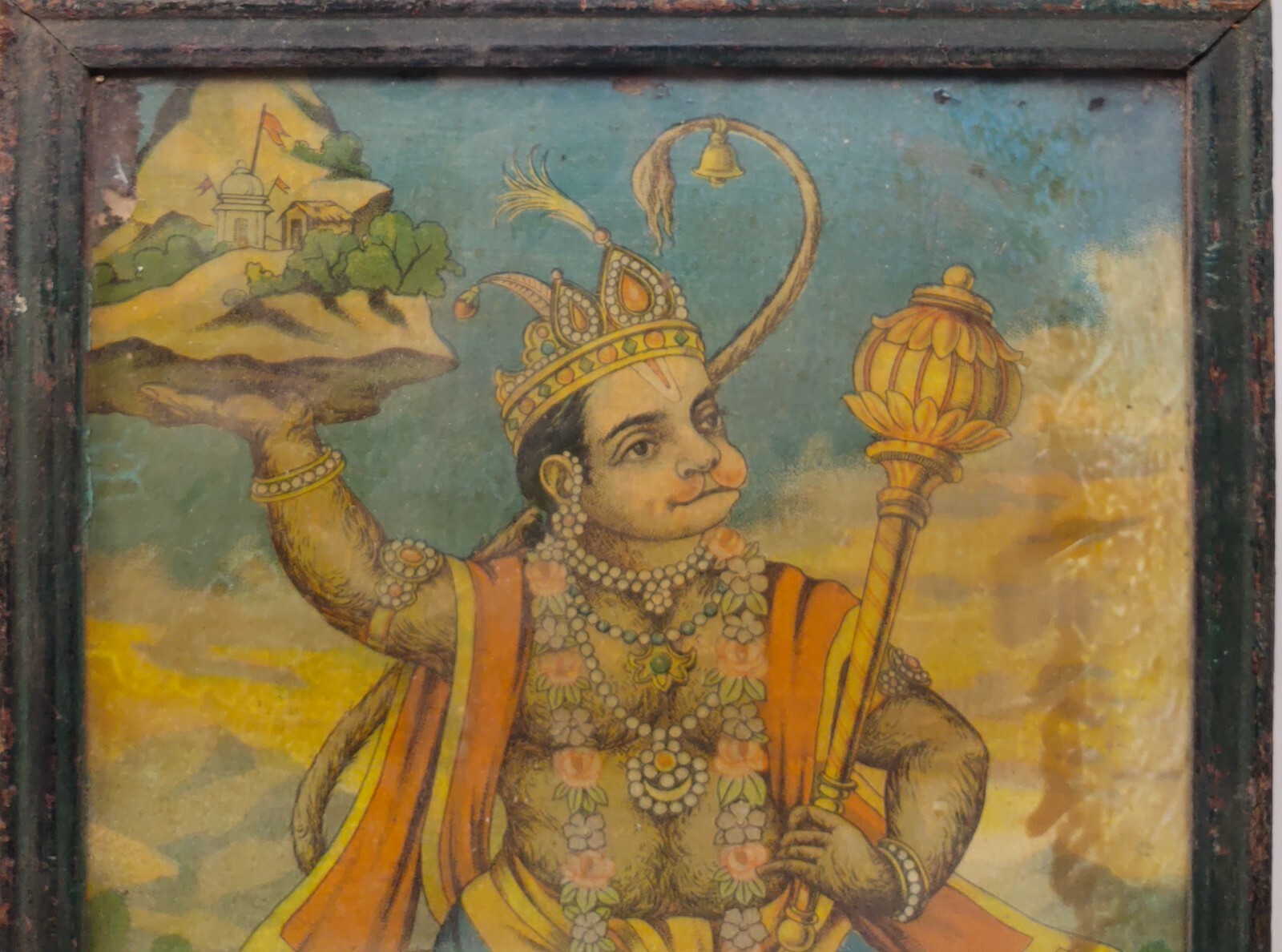 Vintage Hindu God Hanuman Raja Ravi Varma | Grelly USA